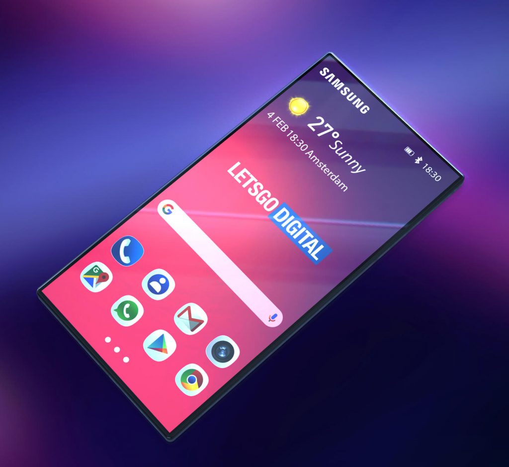 Samsung Galaxy foldable smartphone with large front-display | LetsGoDigital