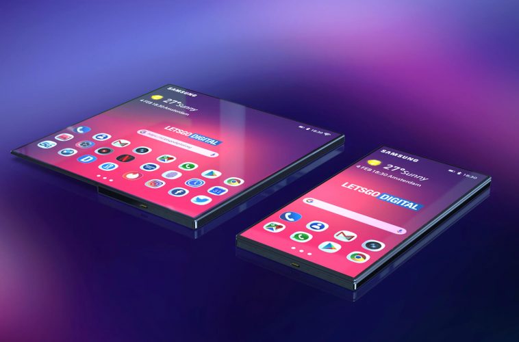 Samsung Galaxy foldable smartphone with large front-display | LetsGoDigital