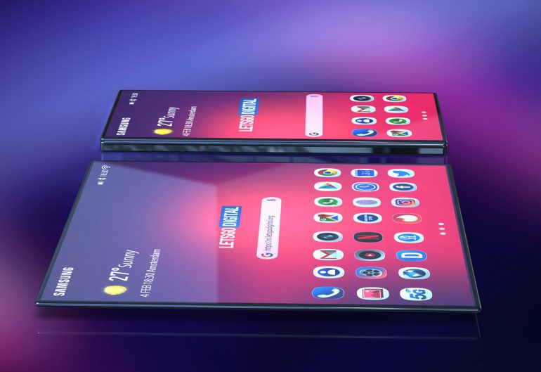 Samsung Galaxy foldable smartphone with large front-display | LetsGoDigital