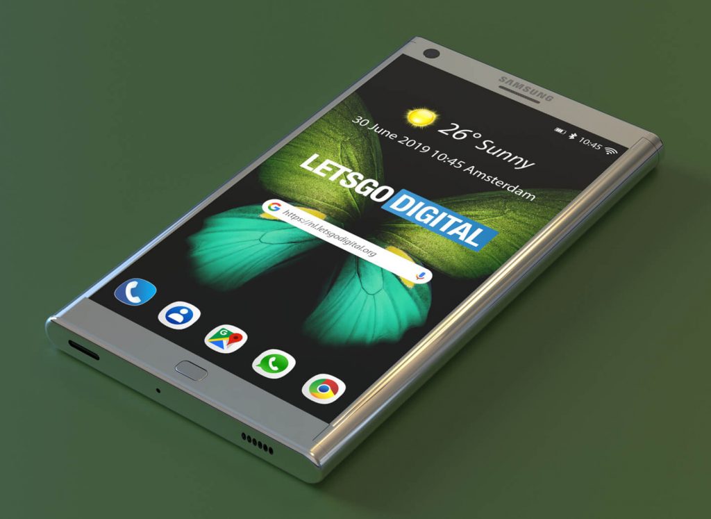 Samsung Galaxy smartphone with pull out display | LetsGoDigital