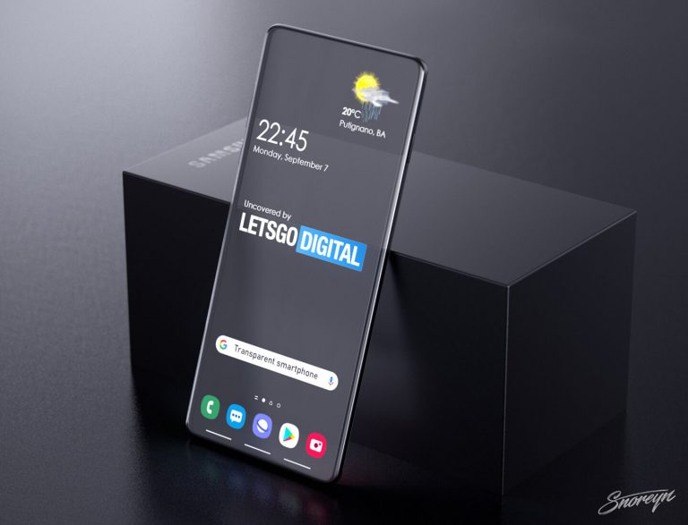 Samsung Galaxy smartphone with transparent display | LetsGoDigital