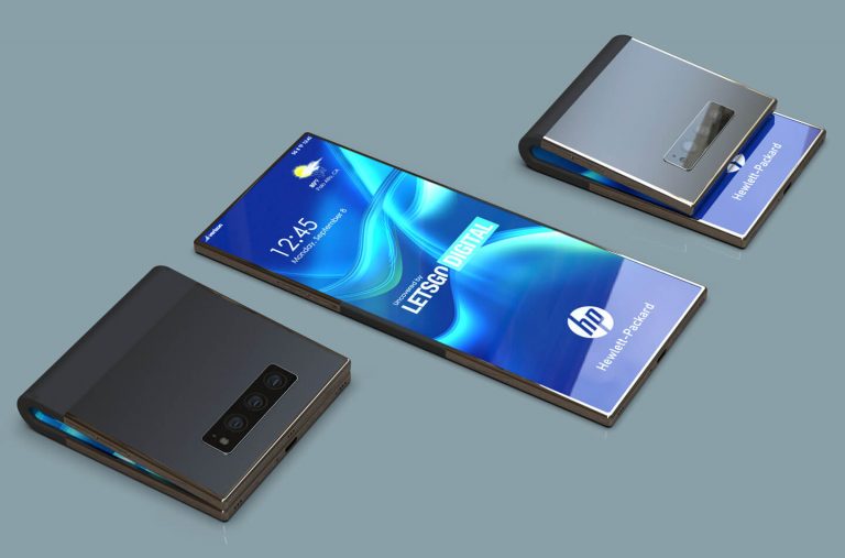 HP foldable smartphone with clamshell design | LetsGoDigital