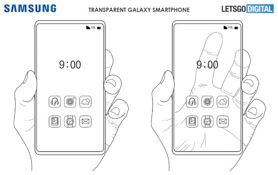 Samsung Galaxy smartphone with transparent display | LetsGoDigital