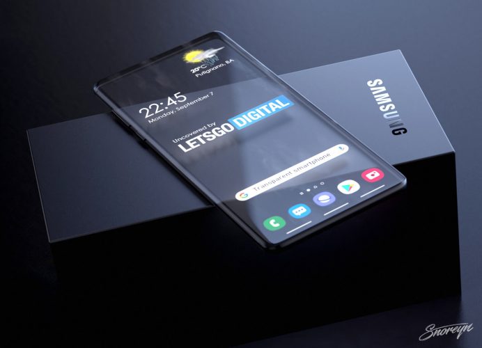 Samsung Galaxy smartphone with transparent display | LetsGoDigital