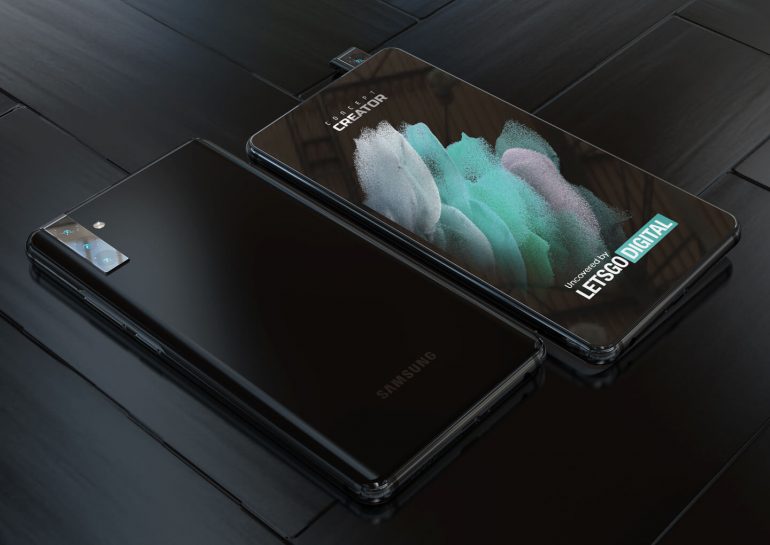 Samsung Galaxy A Series smartphone with rotating camera | LetsGoDigital