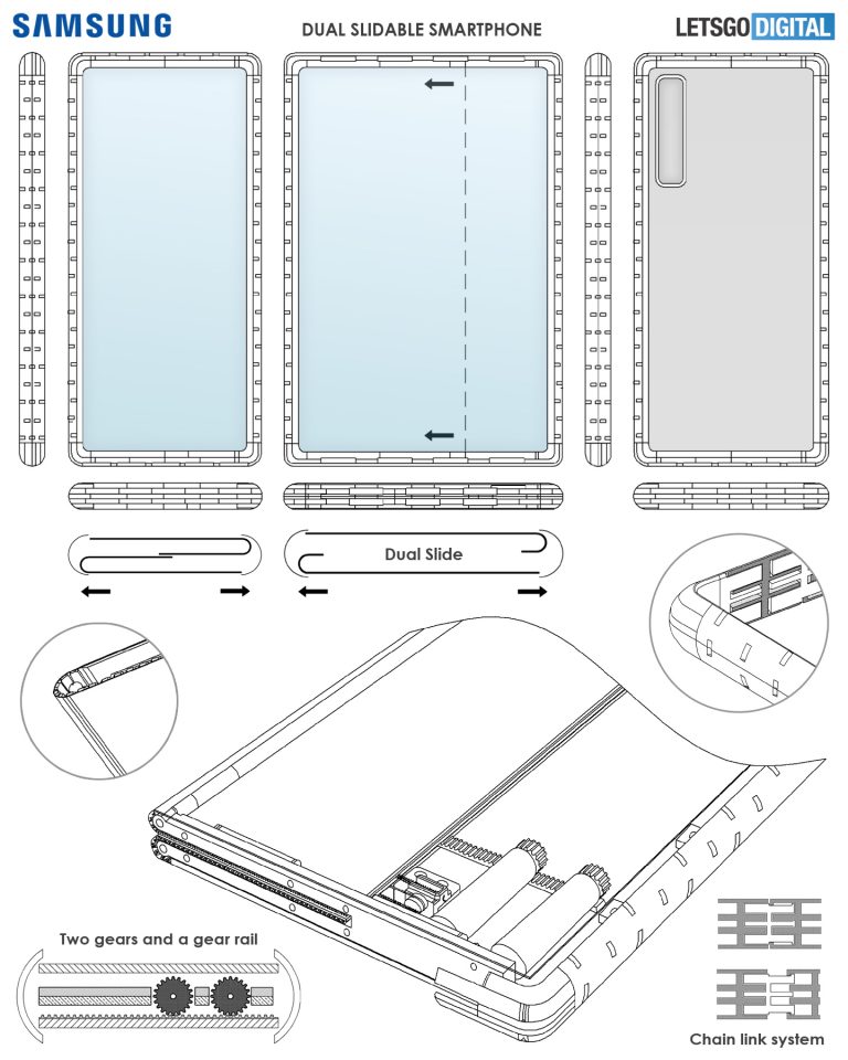 Samsung Dual Slide smartphone with Galaxy S21 camera design | LetsGoDigital