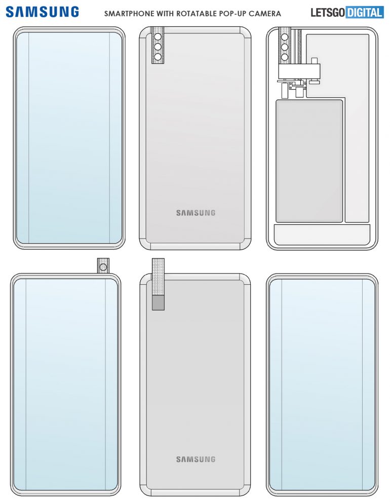 Samsung Galaxy A Series smartphone with rotating camera | LetsGoDigital