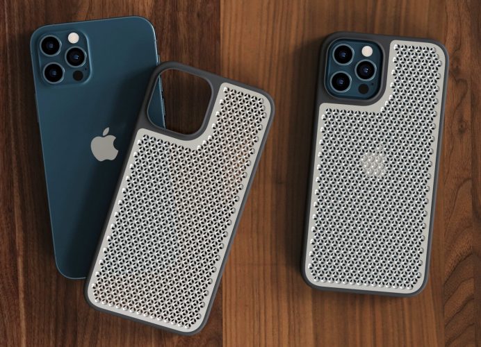 iPhone 12 Pro case with cheese grater texture | LetsGoDigital
