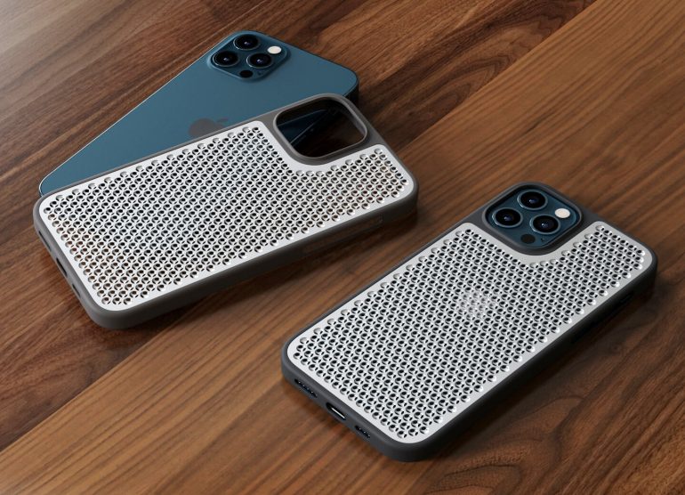 iPhone 12 Pro case with cheese grater texture | LetsGoDigital