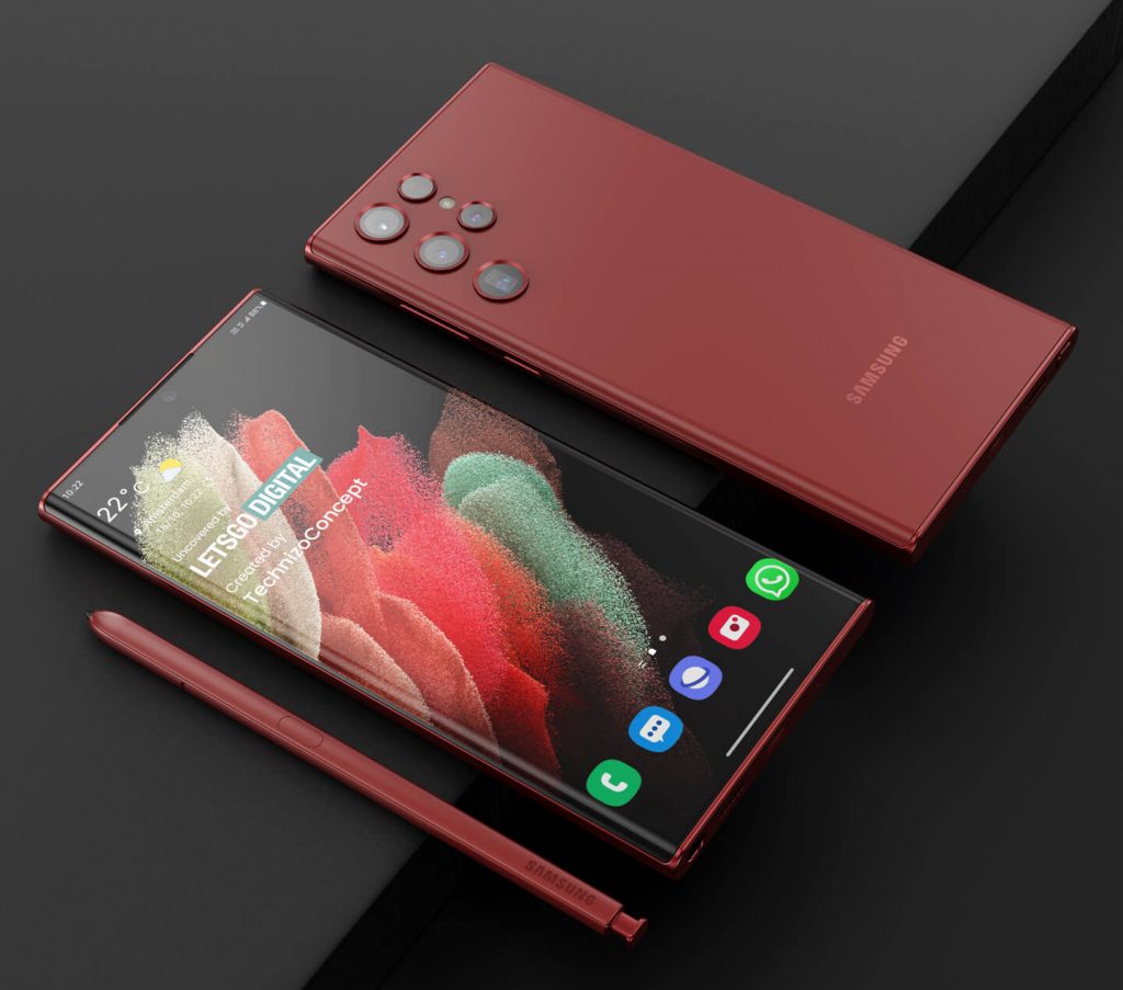 Samsung Galaxy S22 Ultra with water drop camera design | LetsGoDigital