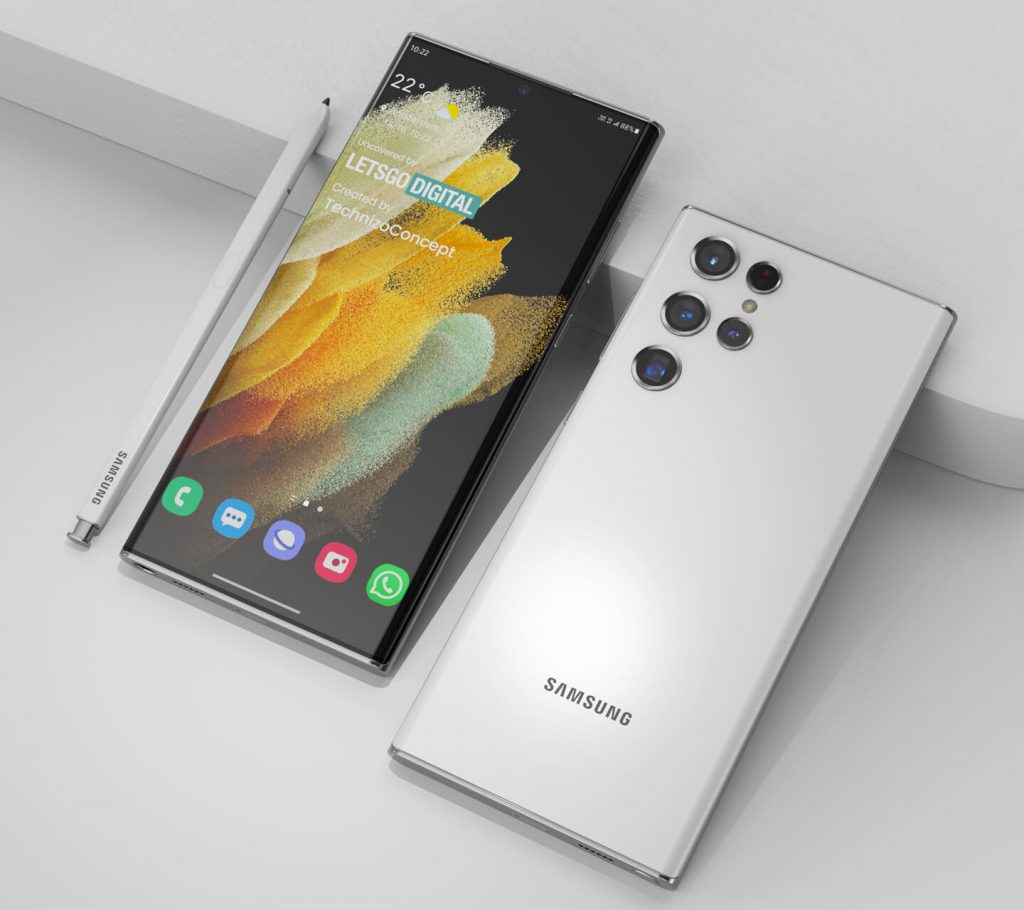 Samsung Galaxy S22 Ultra with water drop camera design | LetsGoDigital