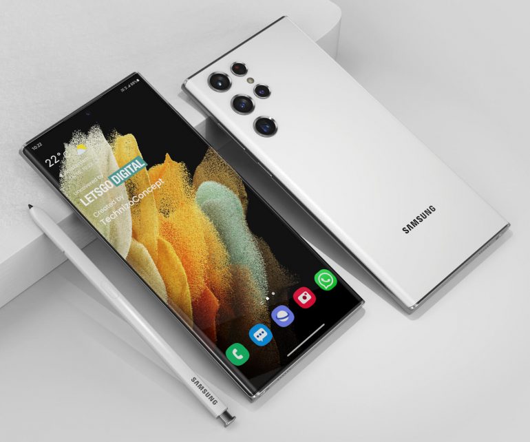 Samsung Galaxy S22 Ultra with water drop camera design | LetsGoDigital