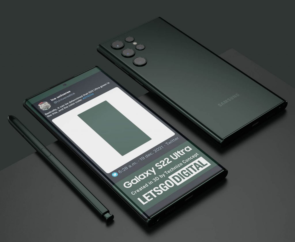 Samsung Galaxy S22 Ultra 5G green | LetsGoDigital
