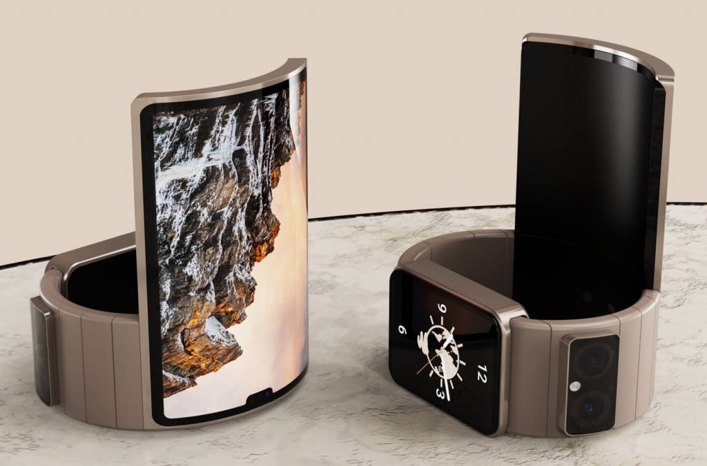 Wrist phone with integrated earphones | LetsGoDigital